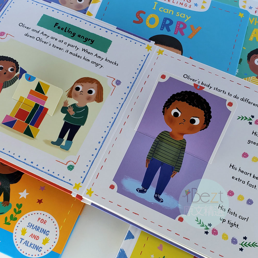 Little Big Feelings My First Emotions 情緒管理硬頁推拉書｜媽咪愛