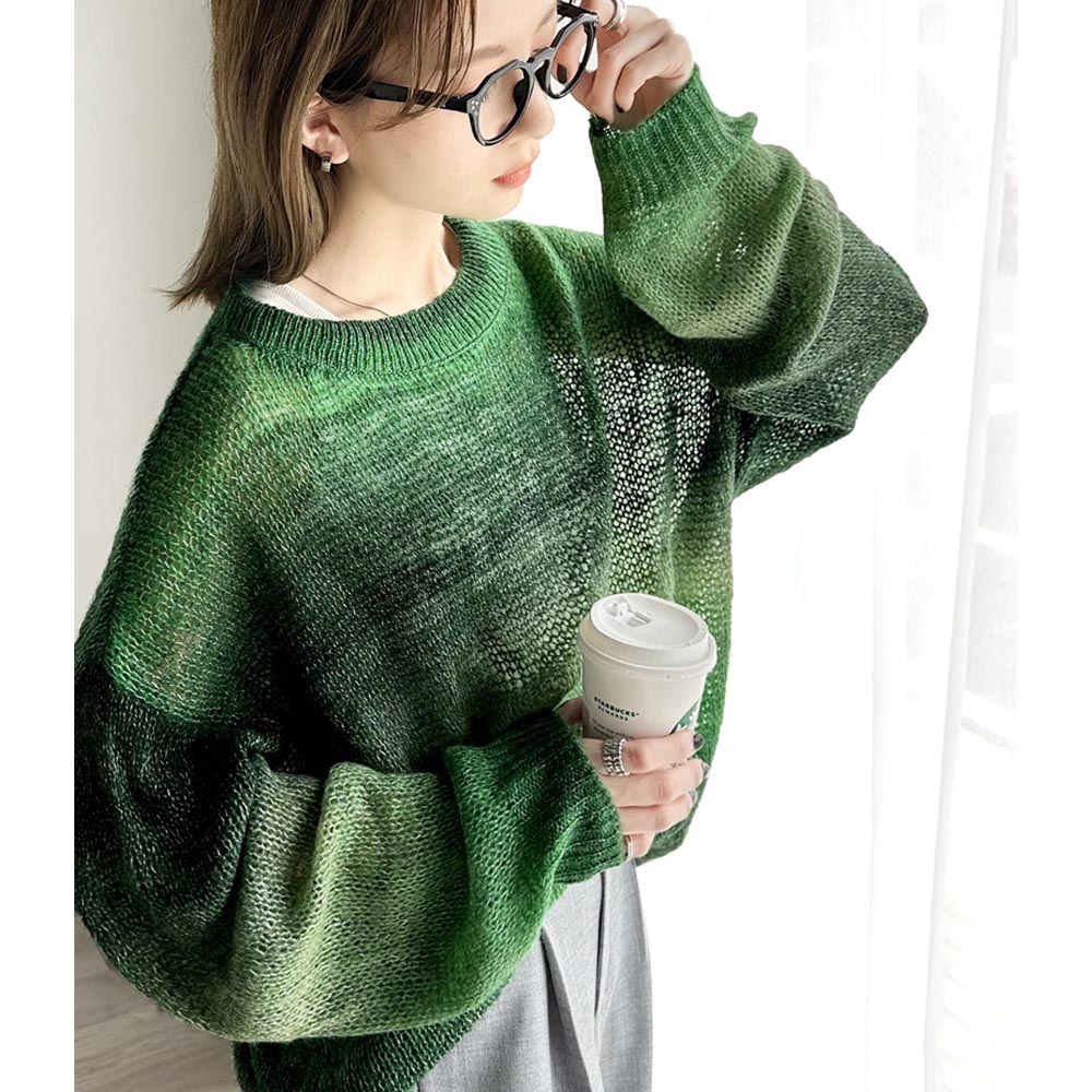 日本 Classical Elf - Java聯名 落肩滾邊縫線粗針織上衣-卡其x橘 - Goodfind找推薦、比價格